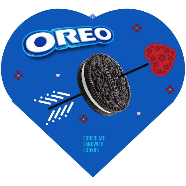 OREO Chocolate Sandwich Cookies, Valentines Day Heart Shaped Box ...