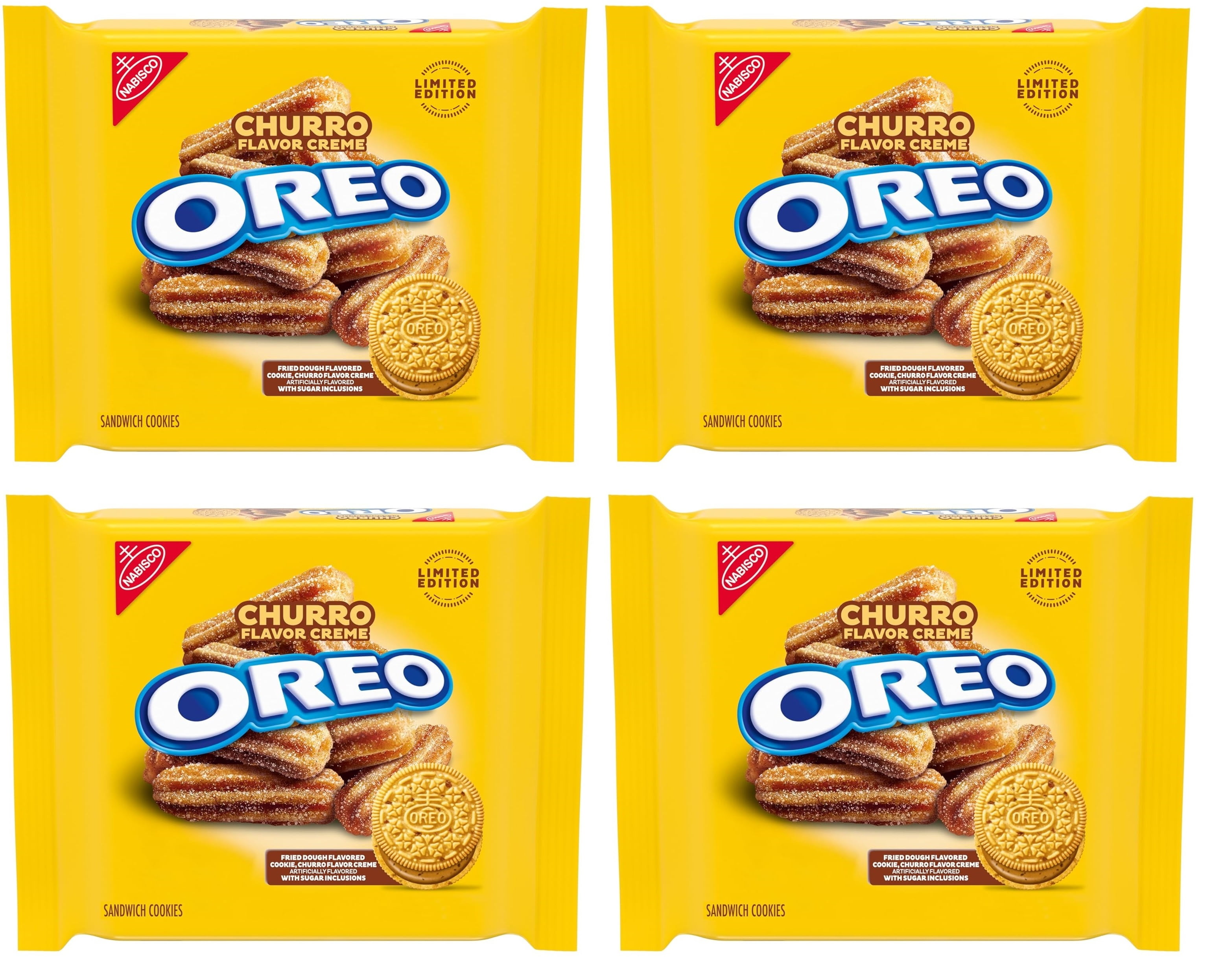 OREO Churro Flavored Cinnamon Creme Cookies, Limited Edition 4 Pack ...