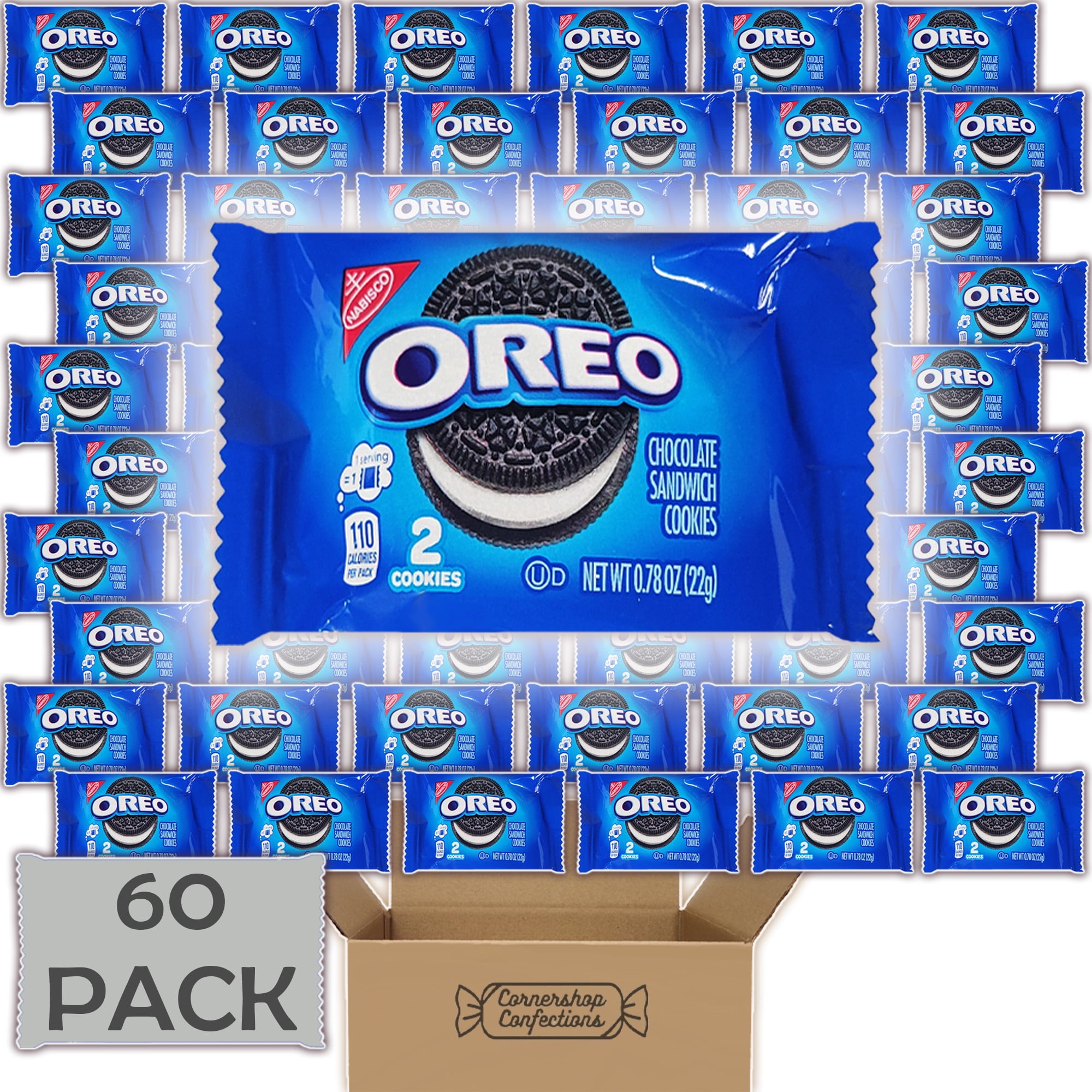 OREO Cookies Bulk Pack - Chocolate Sandwich Cookies - 60 Individually ...