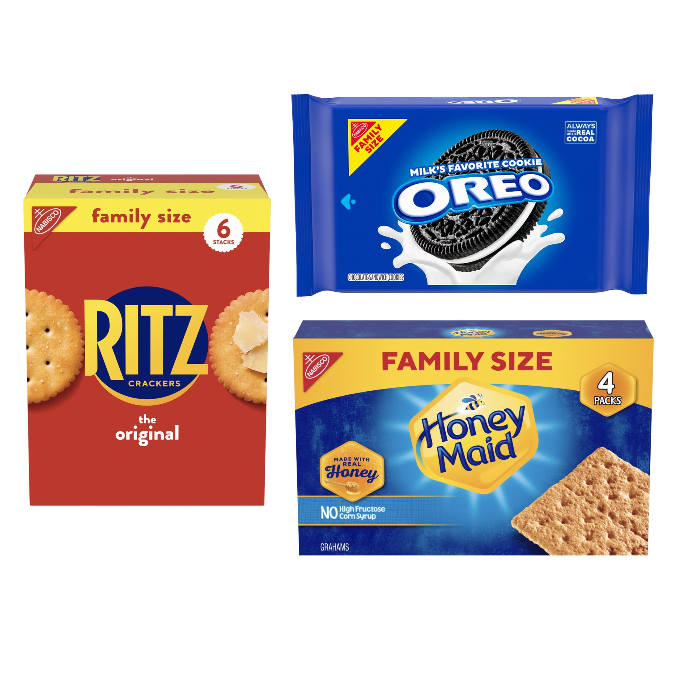 OREO Cookies, RITZ Crackers, Honey Maid Graham Crackers Variety Pack ...