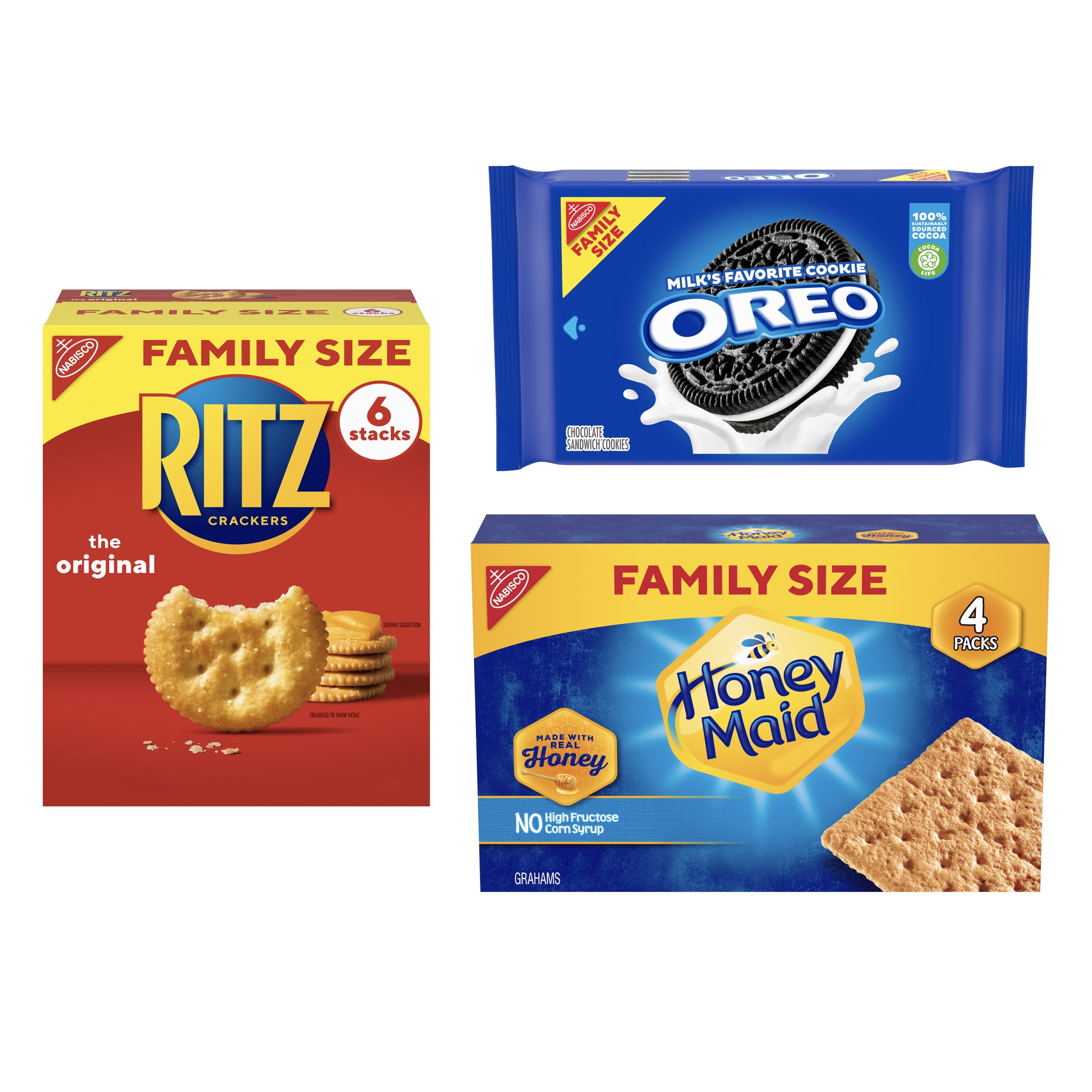 OREO Cookies, RITZ Crackers, Honey Maid Graham Crackers Variety Pack ...