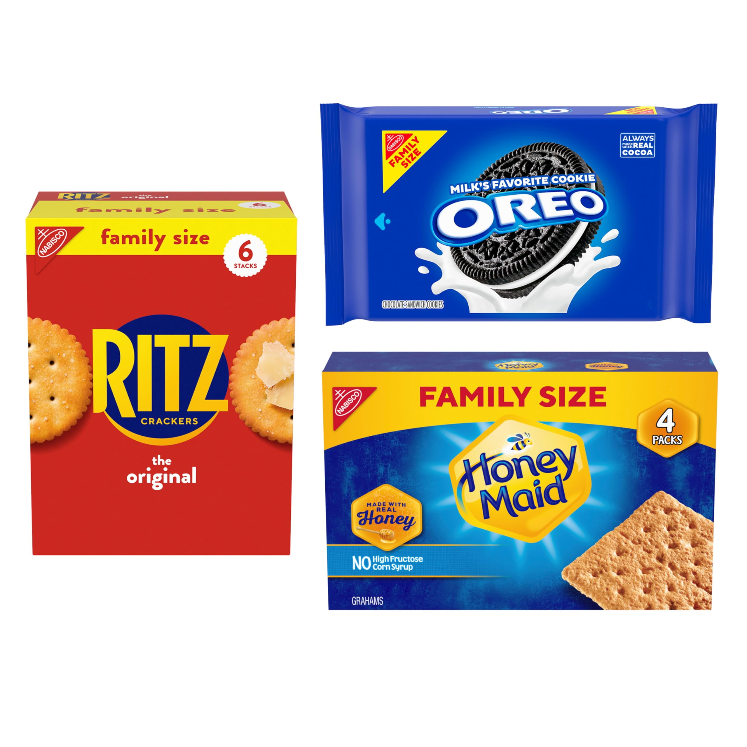OREO Cookies, RITZ Crackers, TSF6 Honey Maid Graham Crackers Variety ...