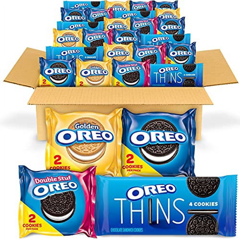 OREO Cookies Multi Assorted Pack, Original, Golden, Double Stuf & Thins ...