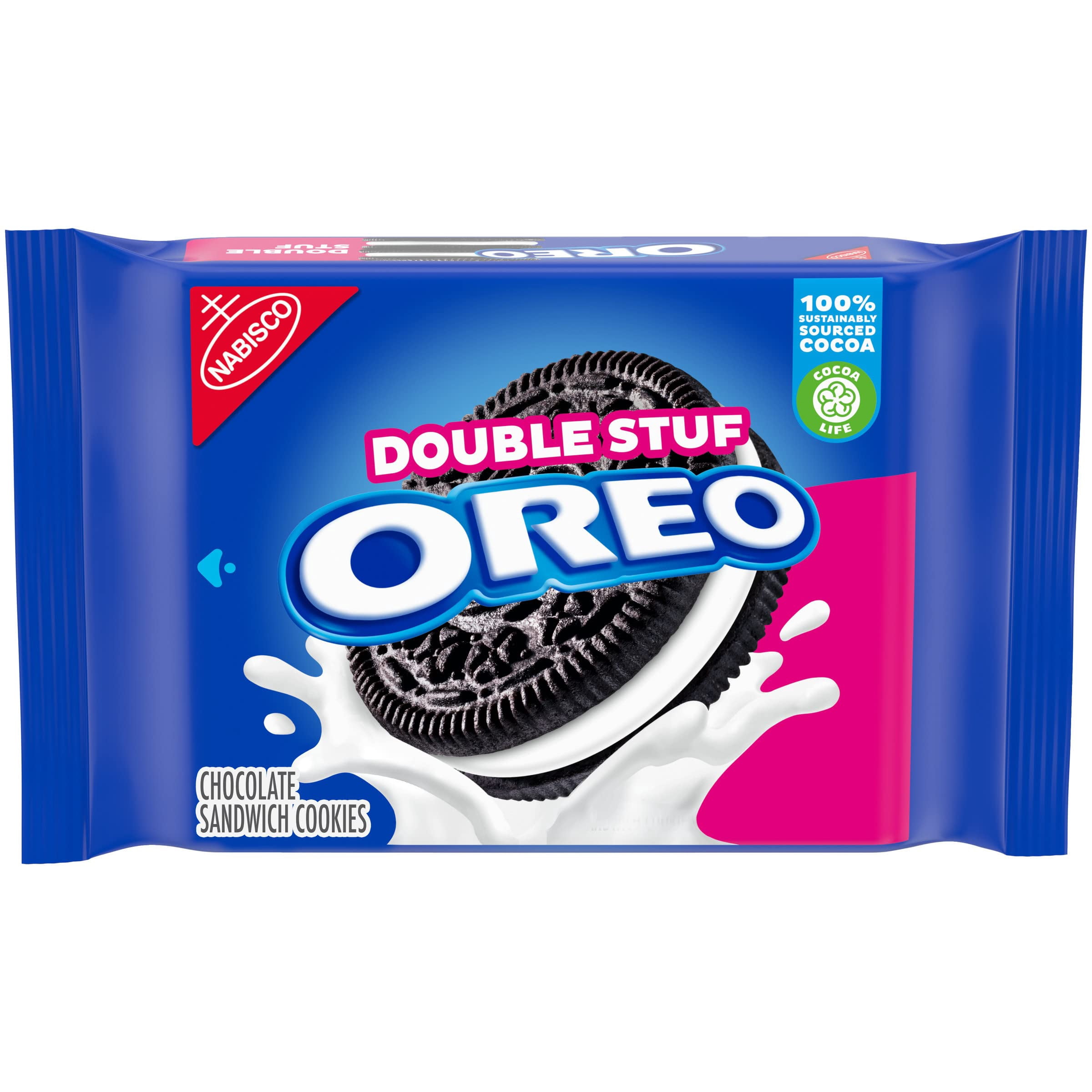 OREO Double Stuf Chocolate Sandwich Cookies, 15.35 oz - Walmart.com