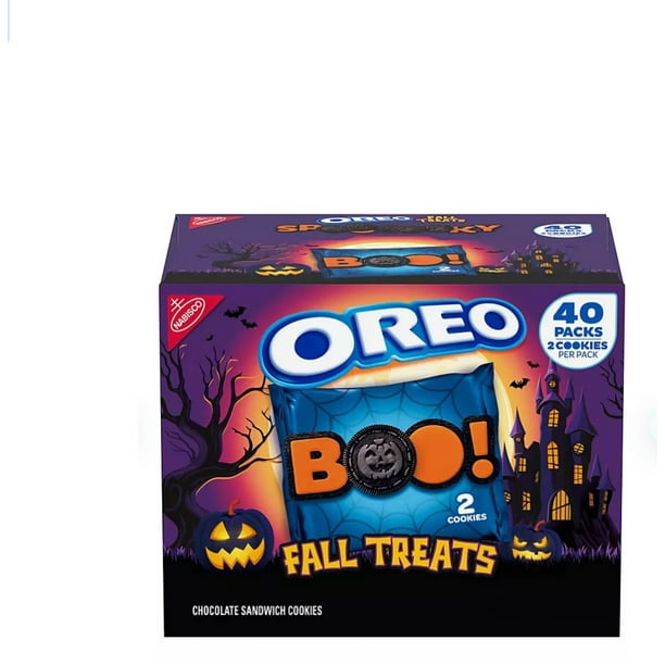 OREO Fall Treats Orange Creme Sandwich Cookies 40 packs - 2 cookies per ...