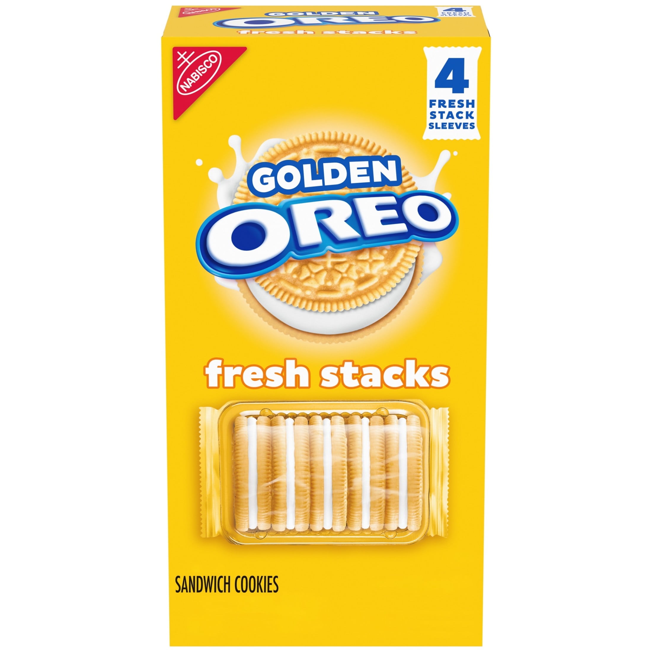 OREO Fresh Stacks Golden Sandwich Cookies,1PACK - Walmart.com