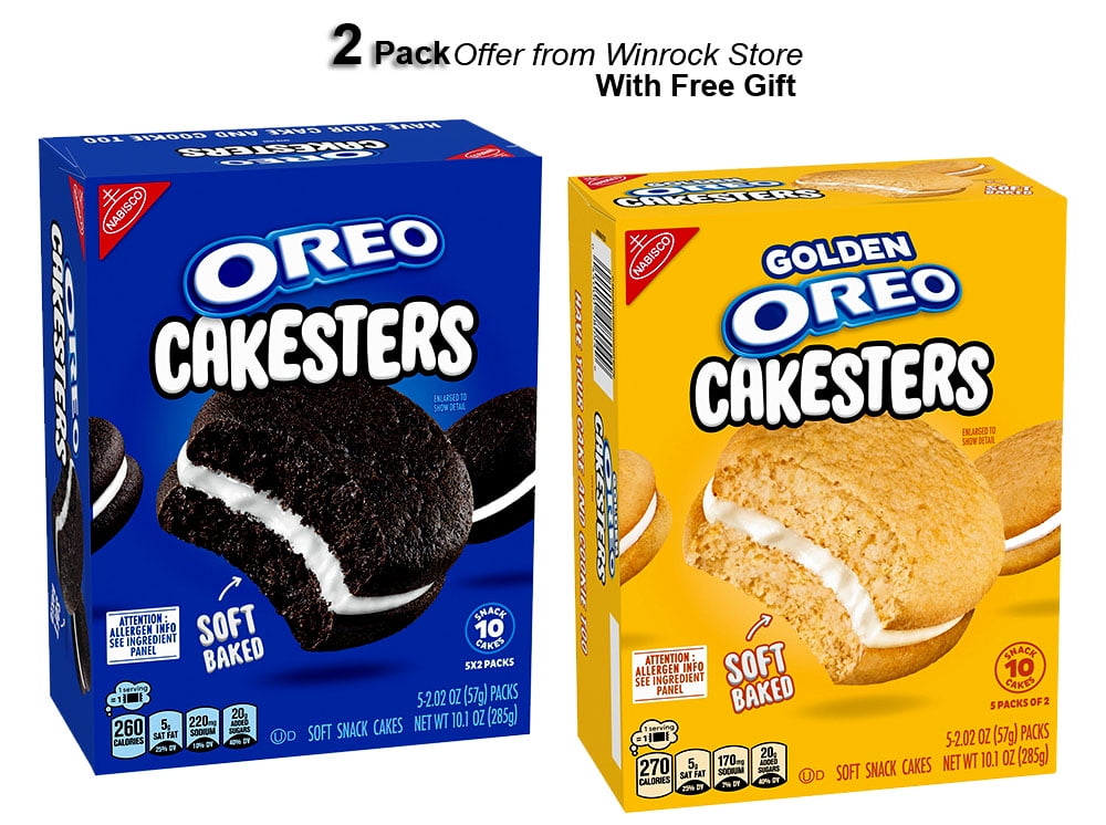 OREO Golden Cakesters Soft Snack Cakes, 5 - 10.1 oz Snack & OREO ...