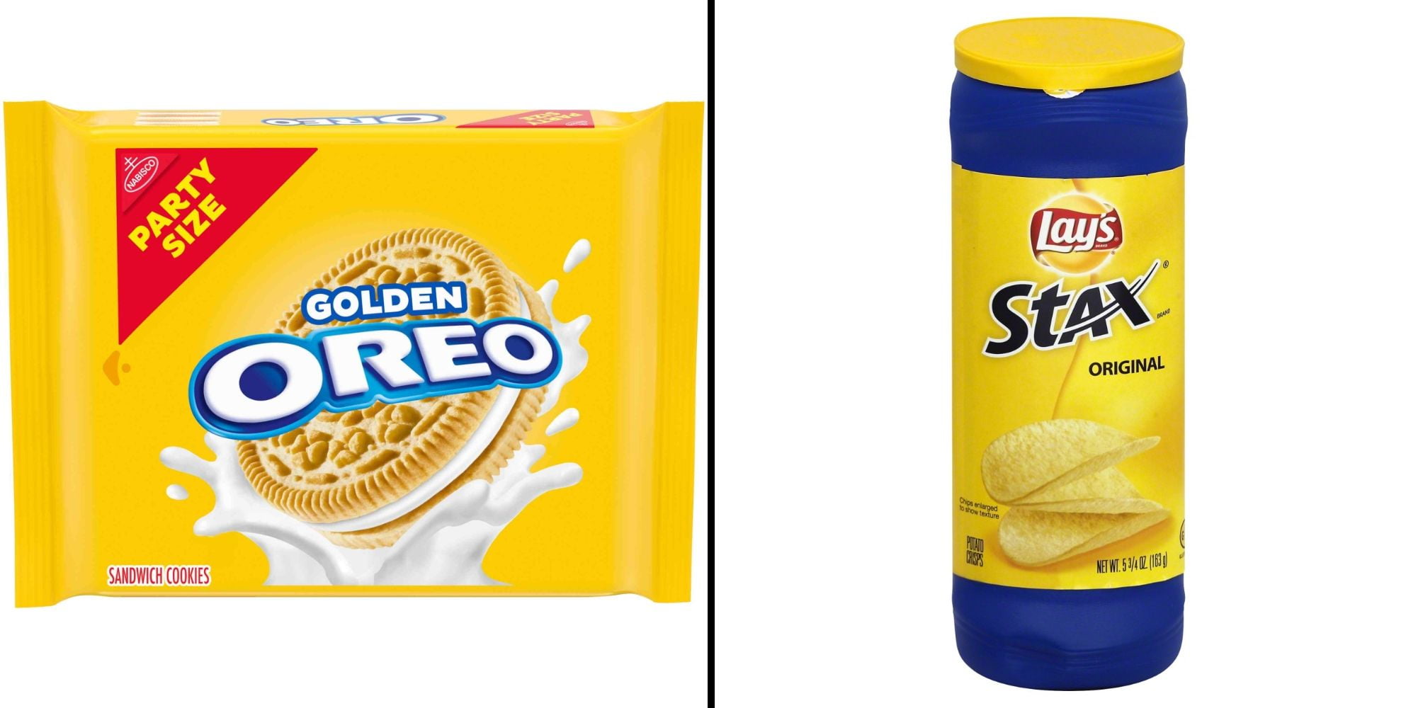 OREO Golden Sandwich Cookie 24.1 oz & Lay's Stax Original Potato 5.75 oz - Walmart.com