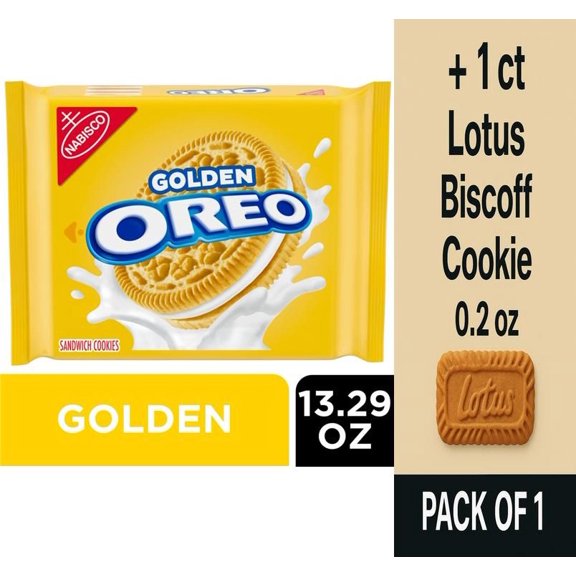 OREO Golden Sandwich Cookies, Vanilla Creme Filling, 14.3 oz - Kosher ...