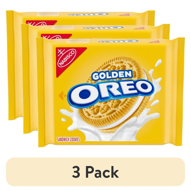 (3 pack) OREO Golden Sandwich Cookies, 13.29 oz - Walmart Business Supplies
