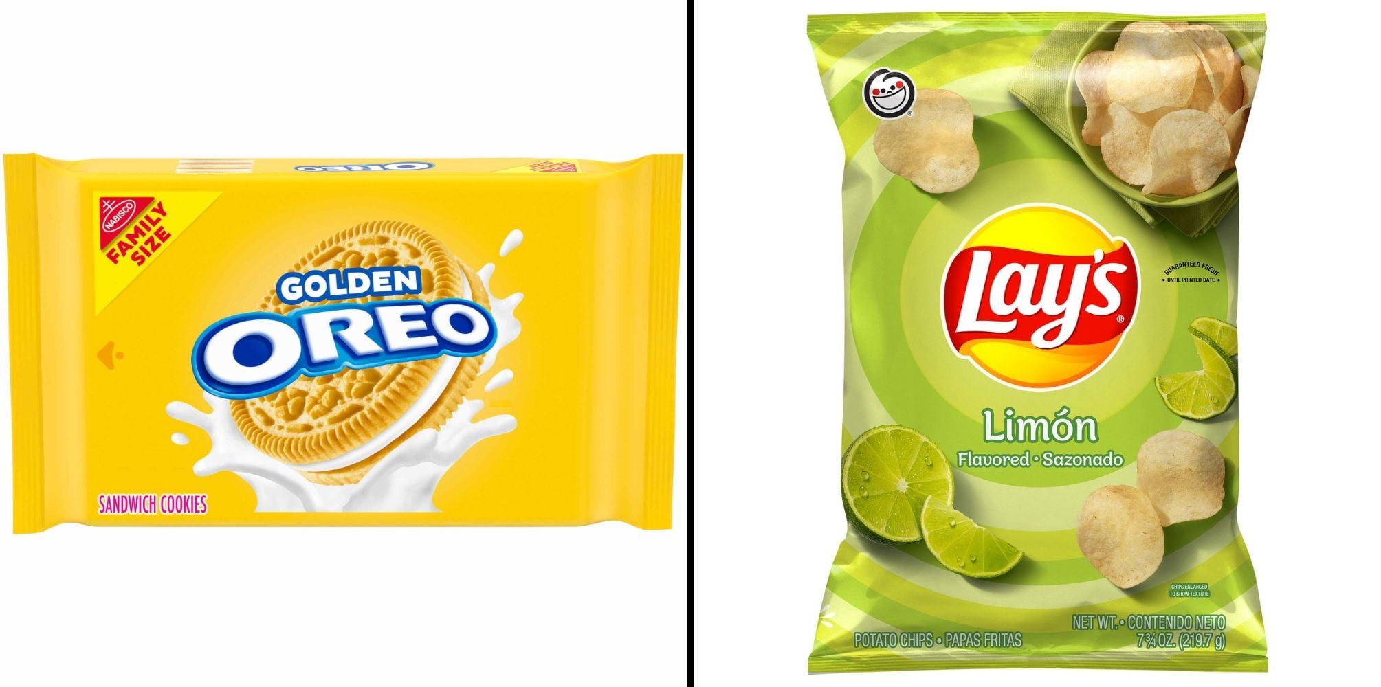 OREO Golden Sandwich Cookies 18.12 oz & Lay's Limon Potato Chips 7.75 oz - Walmart.com
