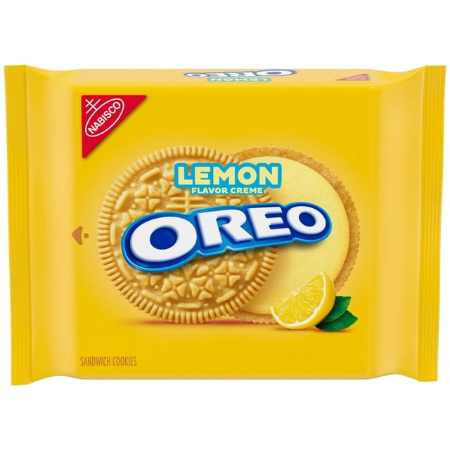 OREO Lemon Creme Sandwich Cookies, 14.03 oz - 2 Pack - Walmart Business ...