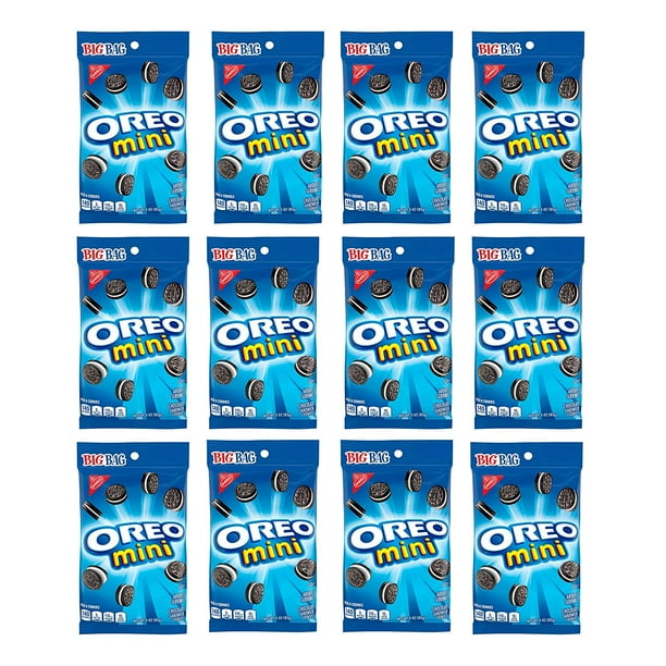 OREO Mini Chocolate Sandwich Cookies, Original Flavor, 12 Big Bags - Walmart Business Supplies