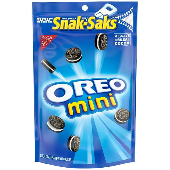 OREO Mini Chocolate Sandwich Cookies - Snack-Sak - 8oz - Walmart.com
