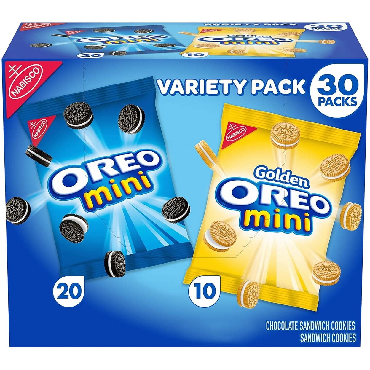 OREO Mini Mix Variety Pack Sandwich Cookies, 1.5 oz., 30 pk. - Walmart.com