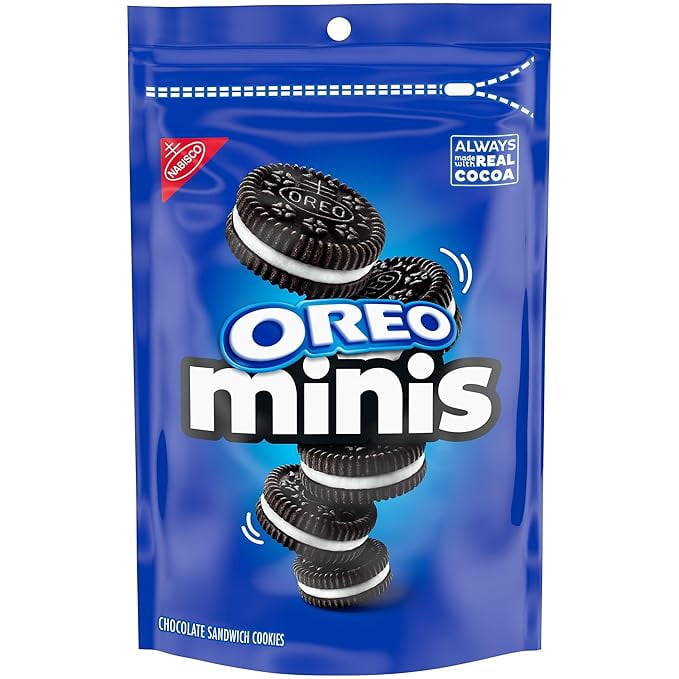 OREO Minis Chocolate Sandwich Cookies, 8 oz ( Pack of 2 ) - Walmart.com