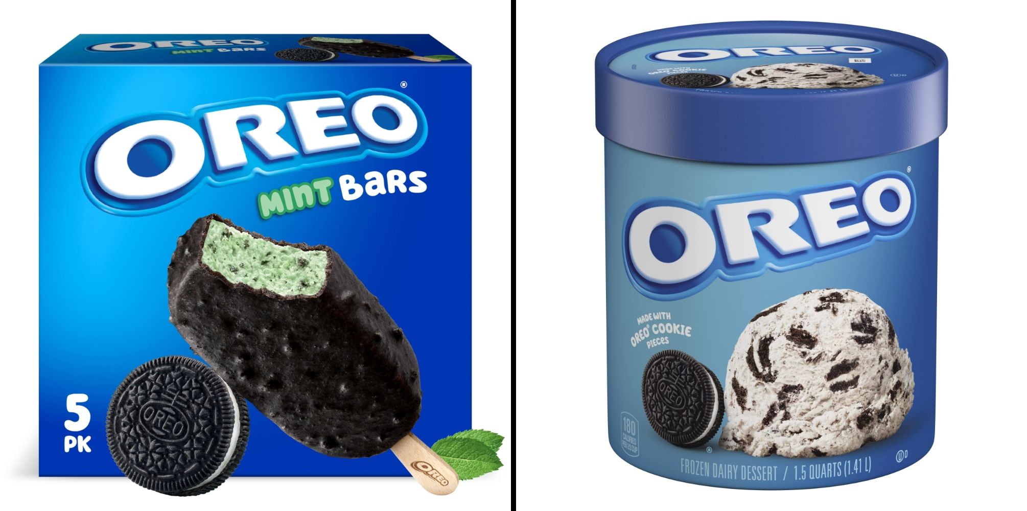 OREO Mint Bars 5ct & OREO Ice Cream 1.5qt Container - Walmart.com