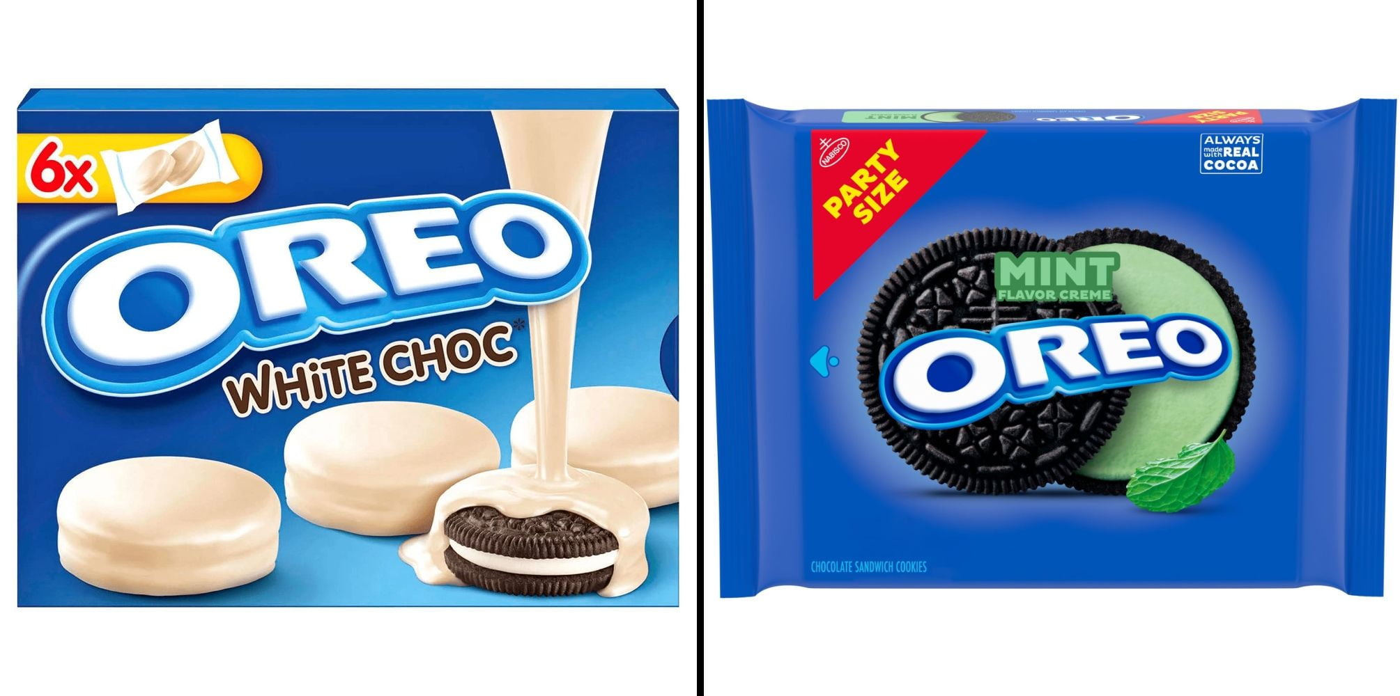 OREO Mint Creme 24.95 oz & OREO White Chocolate Fudge covered 1 box ...