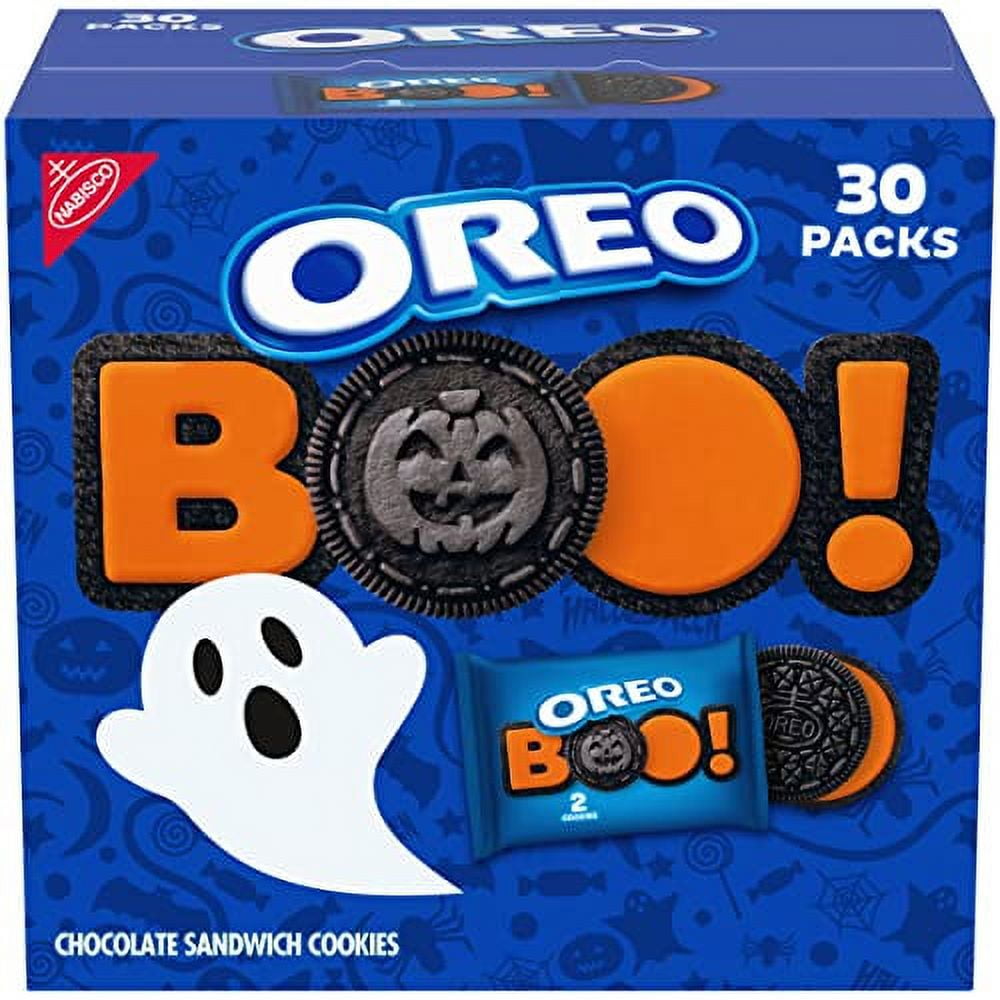 OREO Orange Creme Chocolate Sandwich Cookies, Halloween Cookies, 30 ...