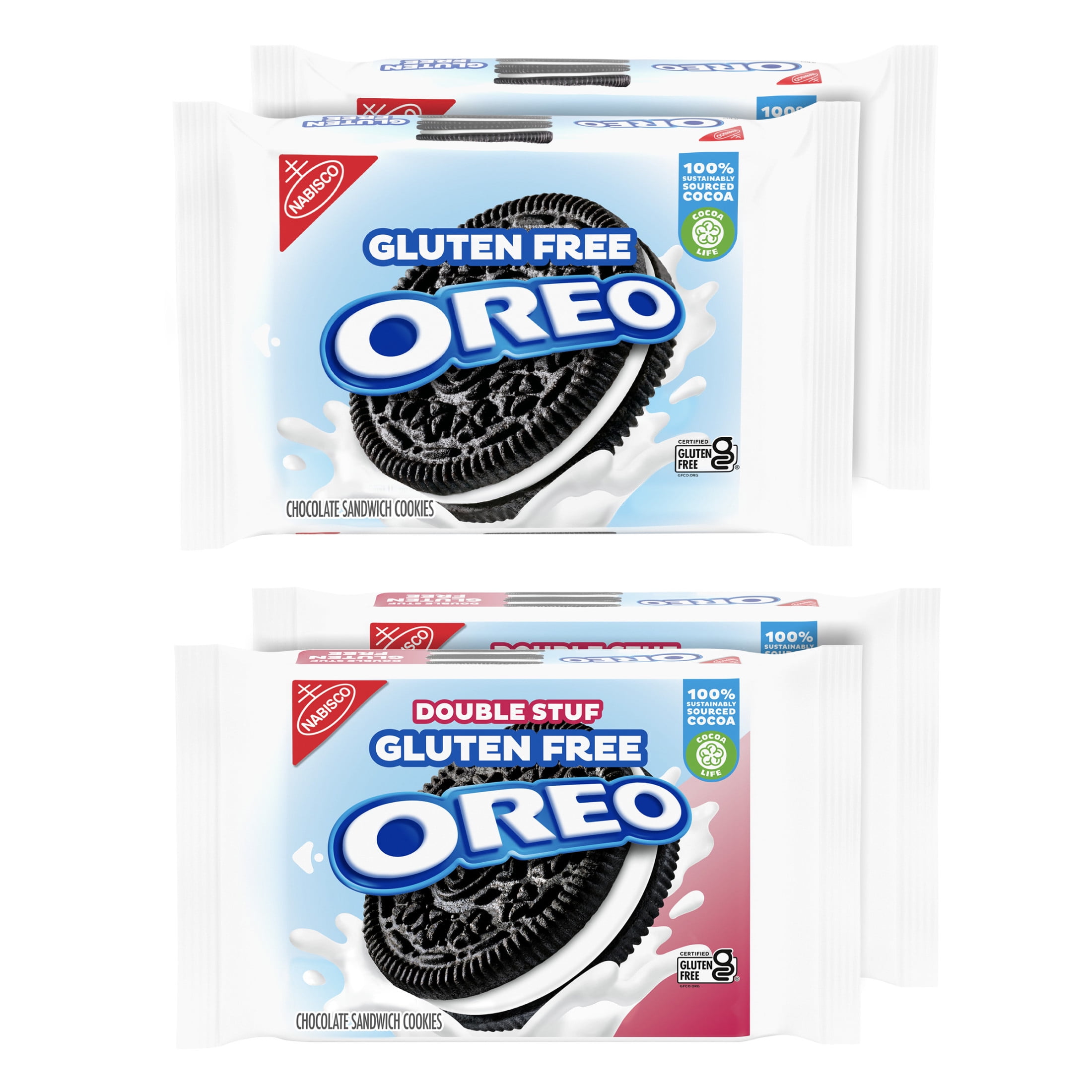 OREO Original & OREO Double Stuf Gluten Free Cookies Variety Pack, 4 ...