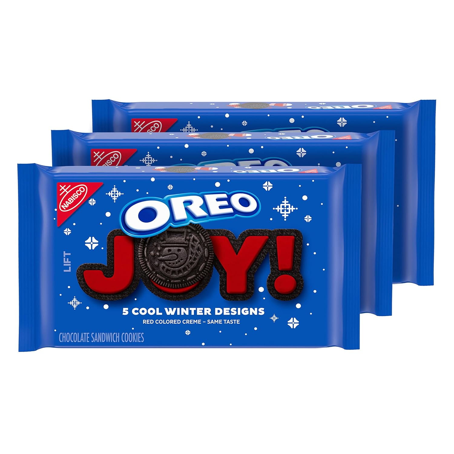 OREO Red Creme Chocolate Sandwich Cookies, Limited Edition, Holiday ...