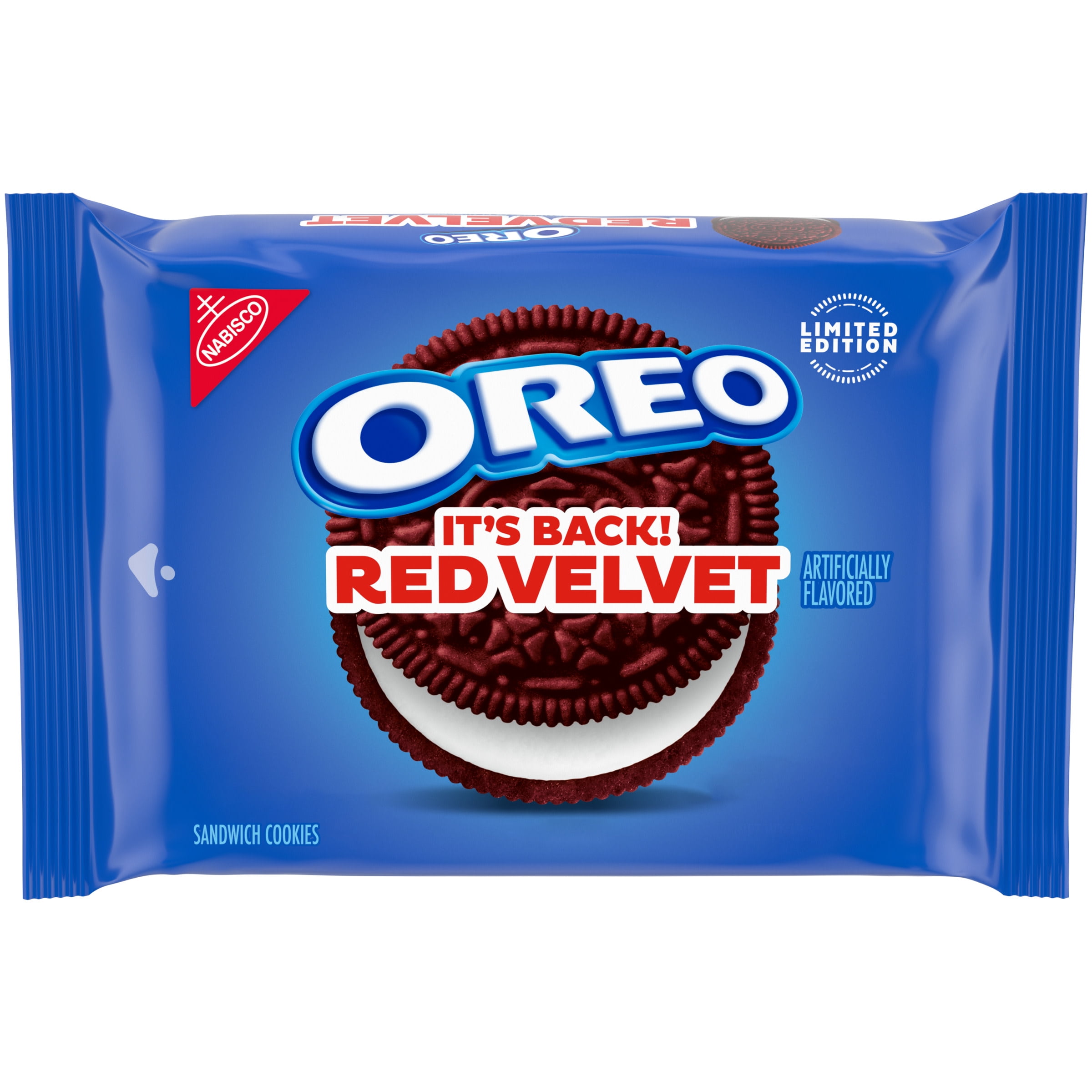 OREO Red Velvet Cream Cheese Flavored Sandwich Cookies, Limited Edition ...