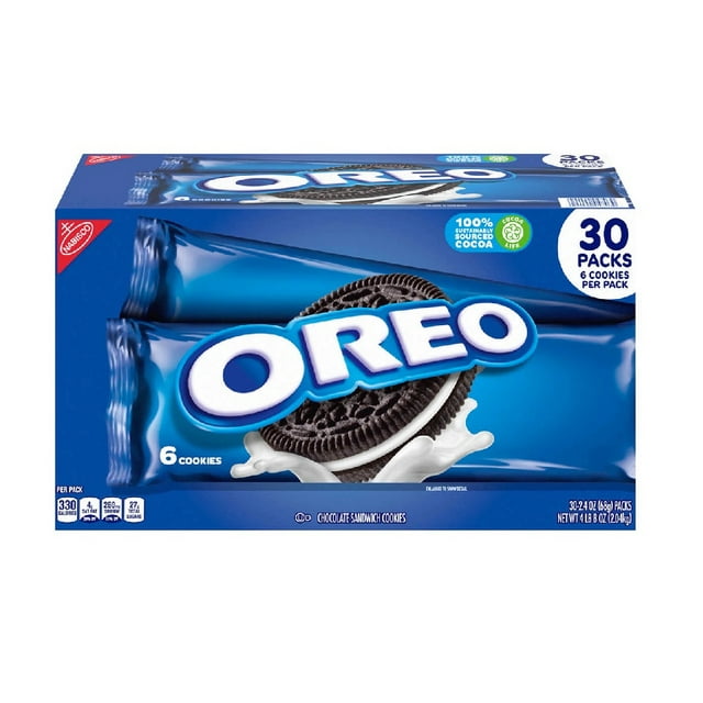 Nabisco OREO Sandwich Cookies Value Pack, Bulk Individual Single Serve ...