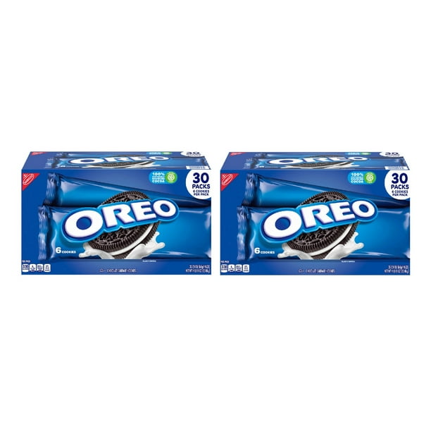 OREO Single Serve Sandwich Cookies, 2.4 oz, 30 ct 2PK - Walmart ...