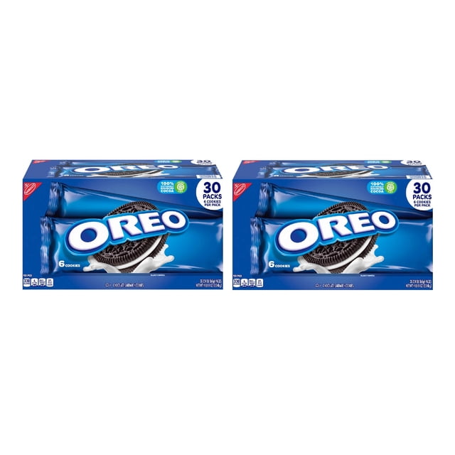 OREO Single Serve Sandwich Cookies, 2.4 oz, 30 ct 2PK - Walmart ...