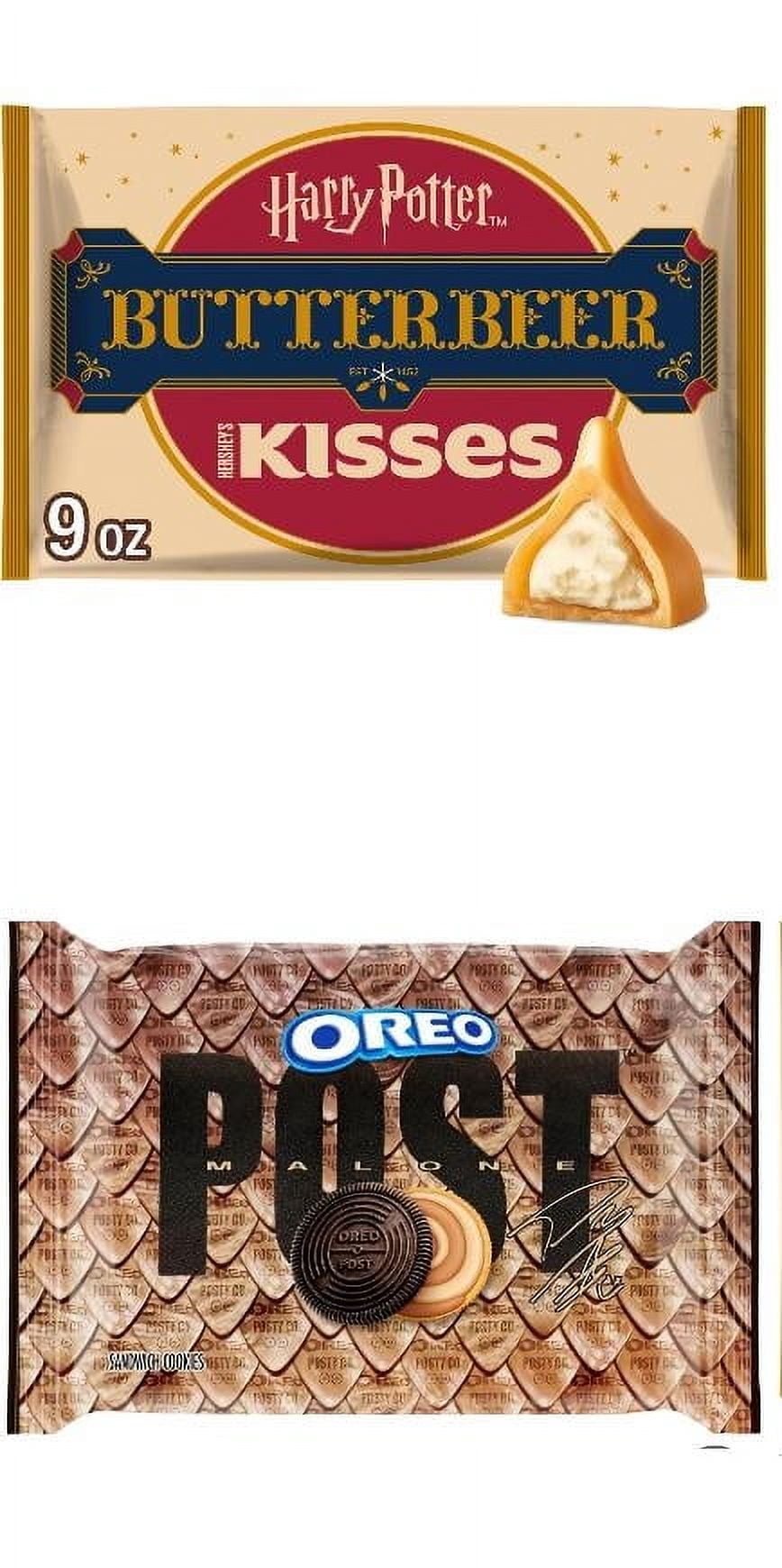 OREO x POST MALONE 10.68oz bag and Hershey BUTTERBEER kisses 9oz bag ...