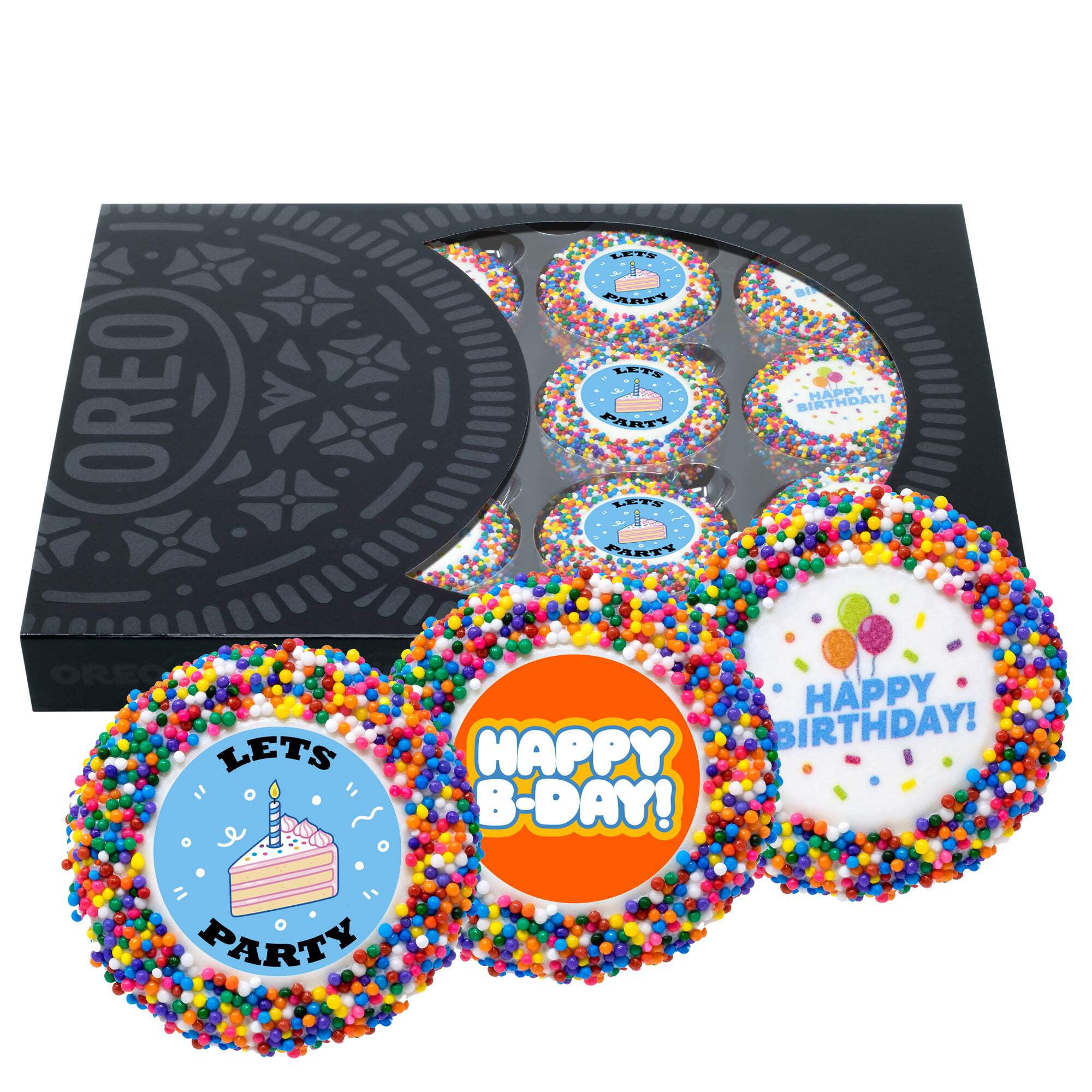 OREOiD Happy Birthday Cookies Gift Box, Chocolate Sandwich Cookies with ...