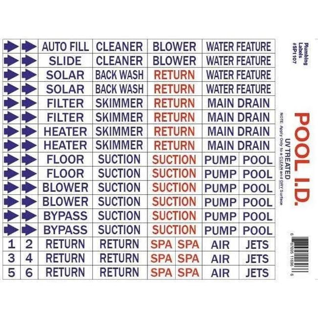 OREQ CCSP1107 OREQ Plumbing Labels - Walmart.com