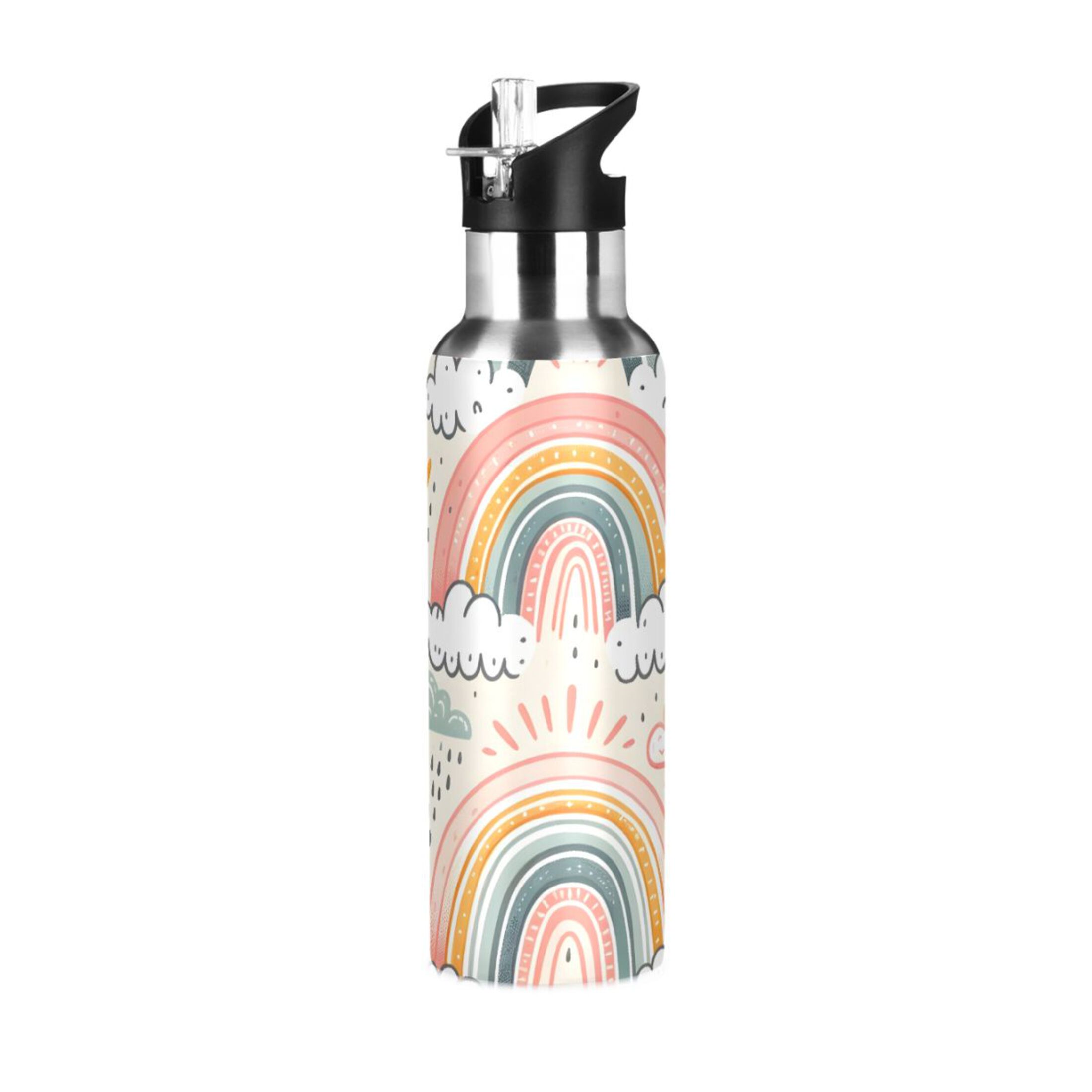 OREZI Stainless Steel Water Bottle 20oz/600ml Double Wall Vacuum ...