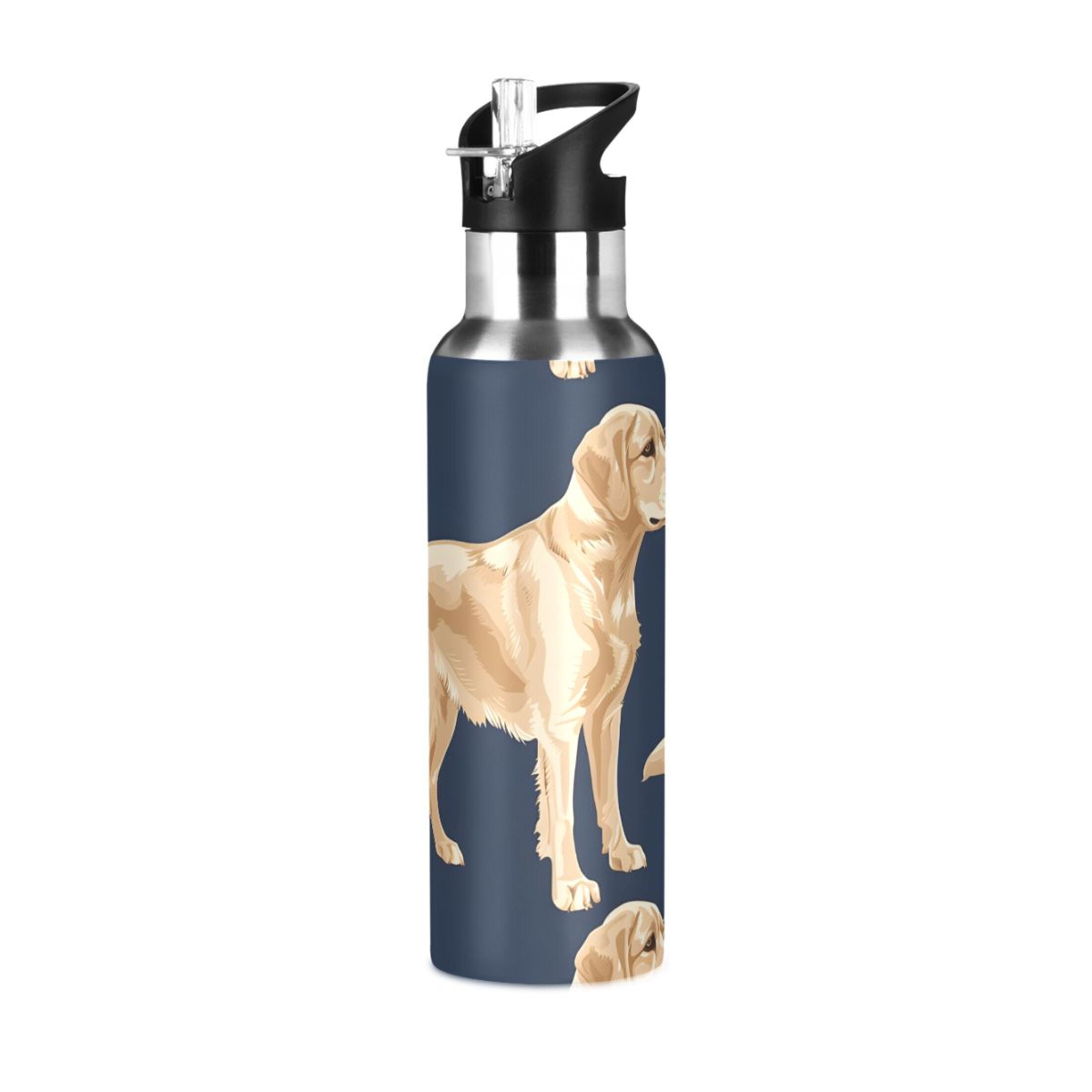 OREZI Stainless Steel Water Bottle Golden Labrador Dog 20oz/600ml ...