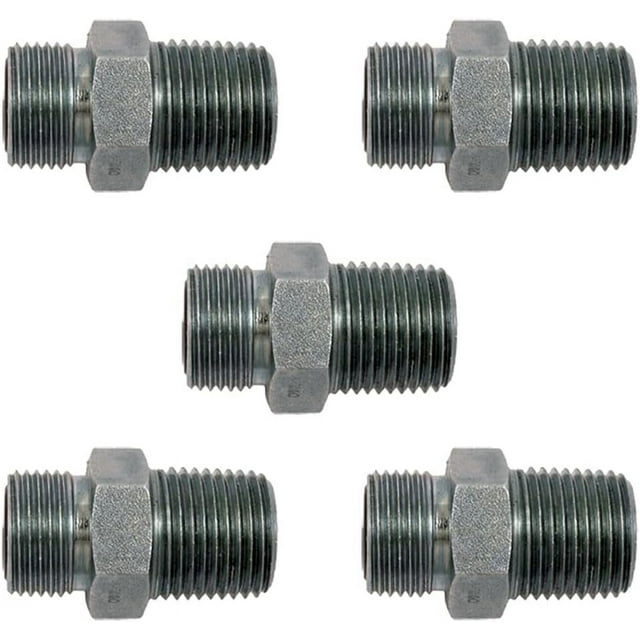 ORFS Male x 1/2" NPTF Male Union/Joiner Hydraulic Adapter Fitting (5 ...