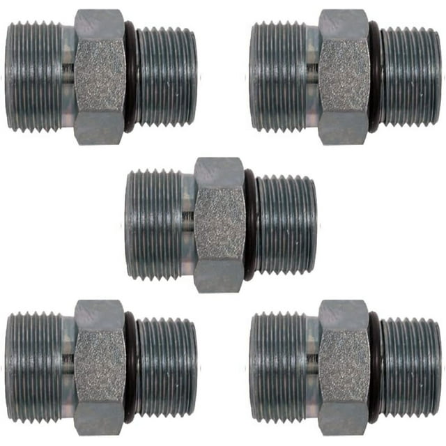 ORFS Male x #16 SAE/ORB Male Union/Joiner Hydraulic Adapter Fitting (5 ...