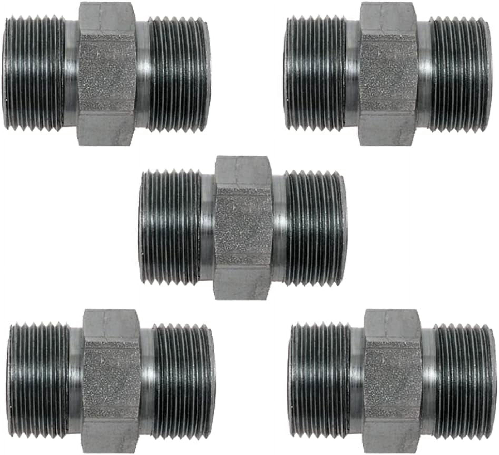 ORFS Male x ORFS Male Tube Union/Joiner Hydraulic Adapter Fitting (5 ...