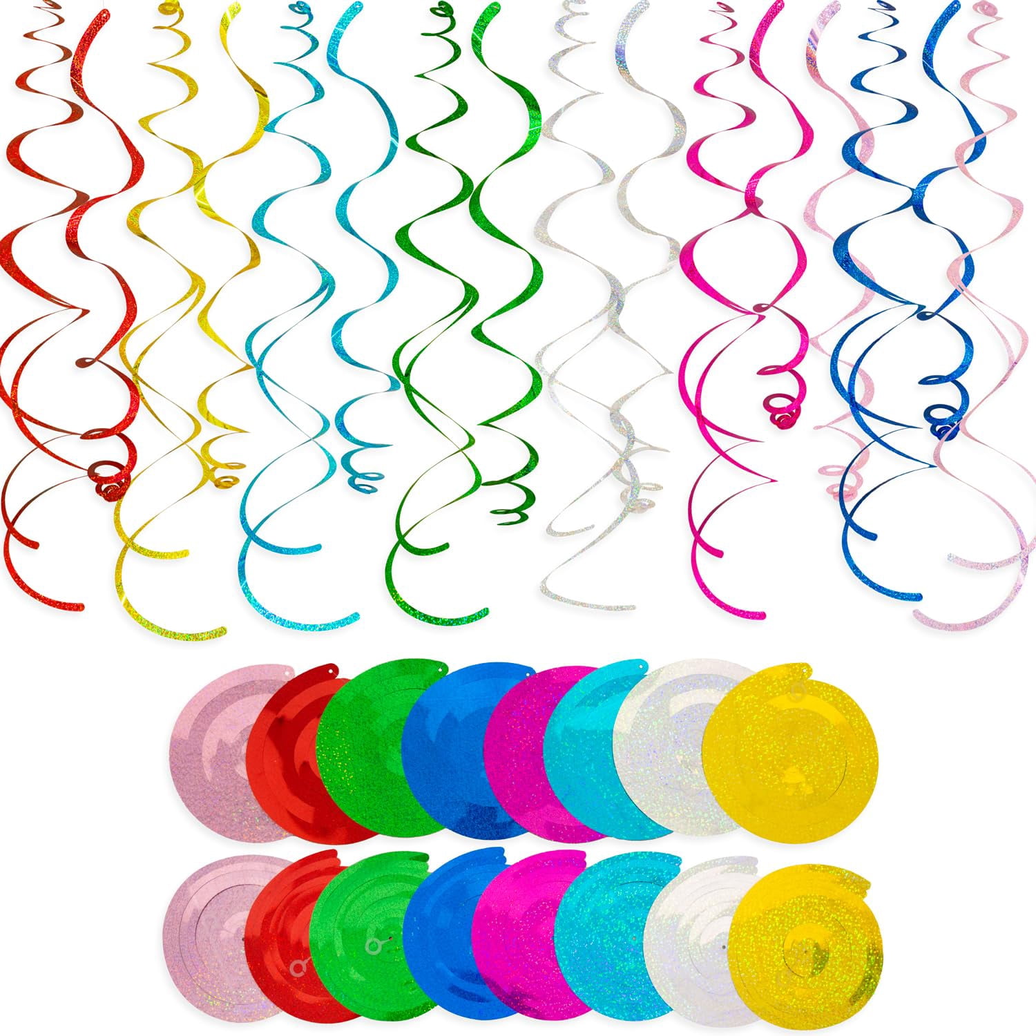 ORG 36Pcs Colorful Hanging Swirl Party AFN1Decorations Hanging from ...