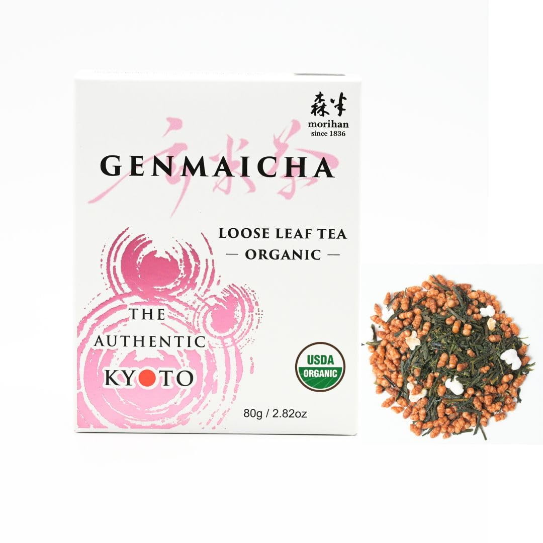 ORGANIC GENMAICHA, Ceremonial Grade of Japanese Loose Leaf Tea from UJI ...