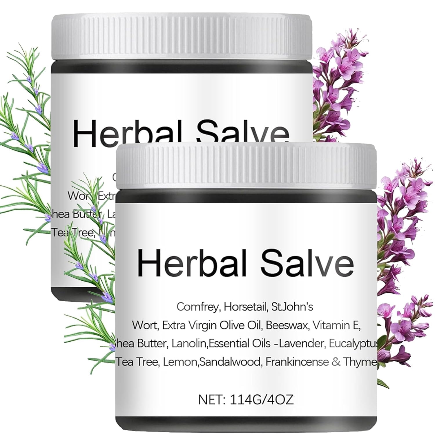 ORGANIC HERBAL SALVE 4OZ-Comfrey Organic Herbal Salve Skin Soothing ...