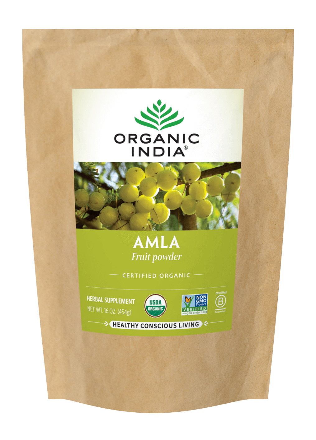 ORGANIC INDIA Amla Powder Herbal Supplement 1lb Bag - Walmart.com