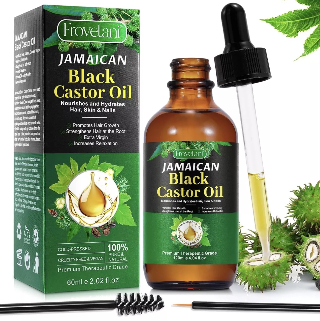 ORGANIC JAMAICAN BLACK CASTOR OIL 100% PURE AND NATURAL (USA SELLER ...
