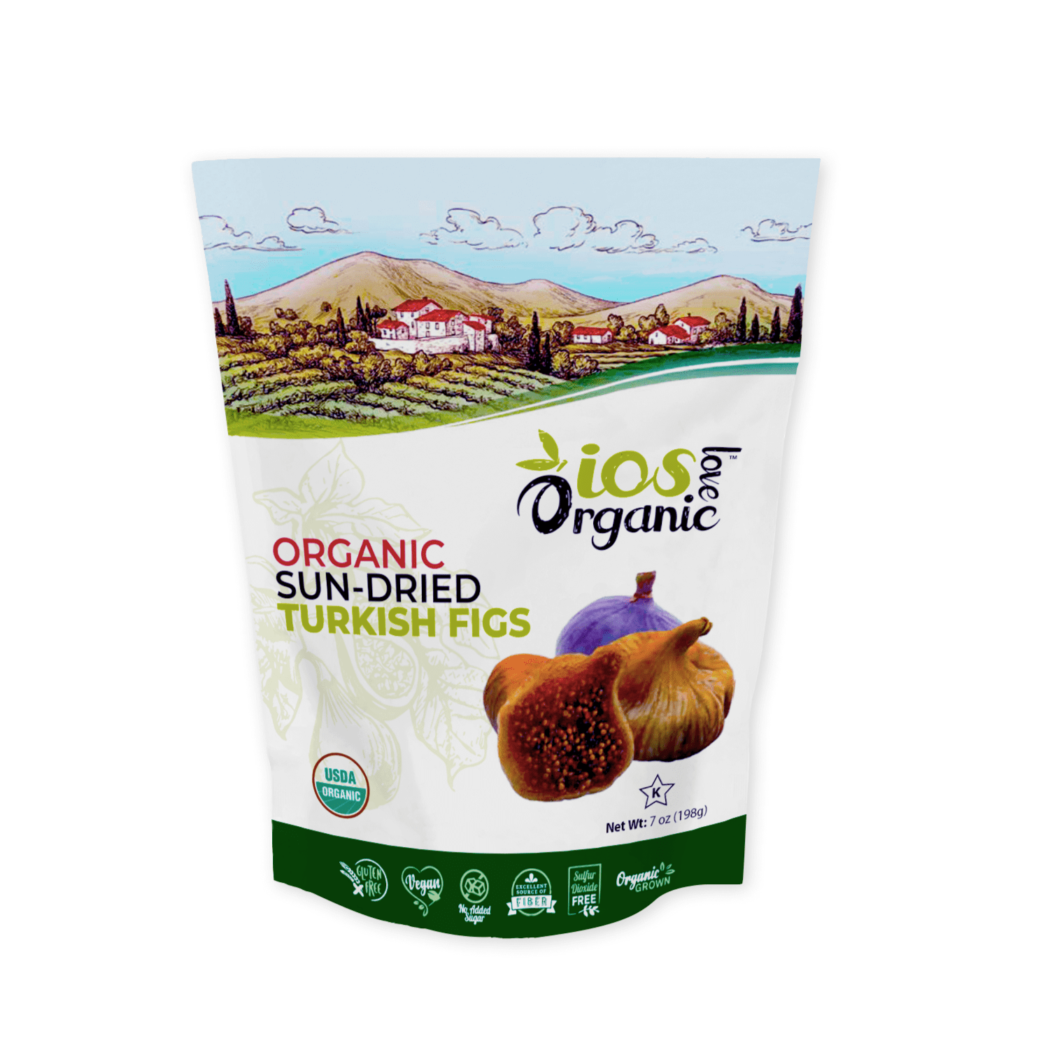 IOS Love Organic Turkish Dried Figs, 7oz, No Added Sugar - Walmart.com