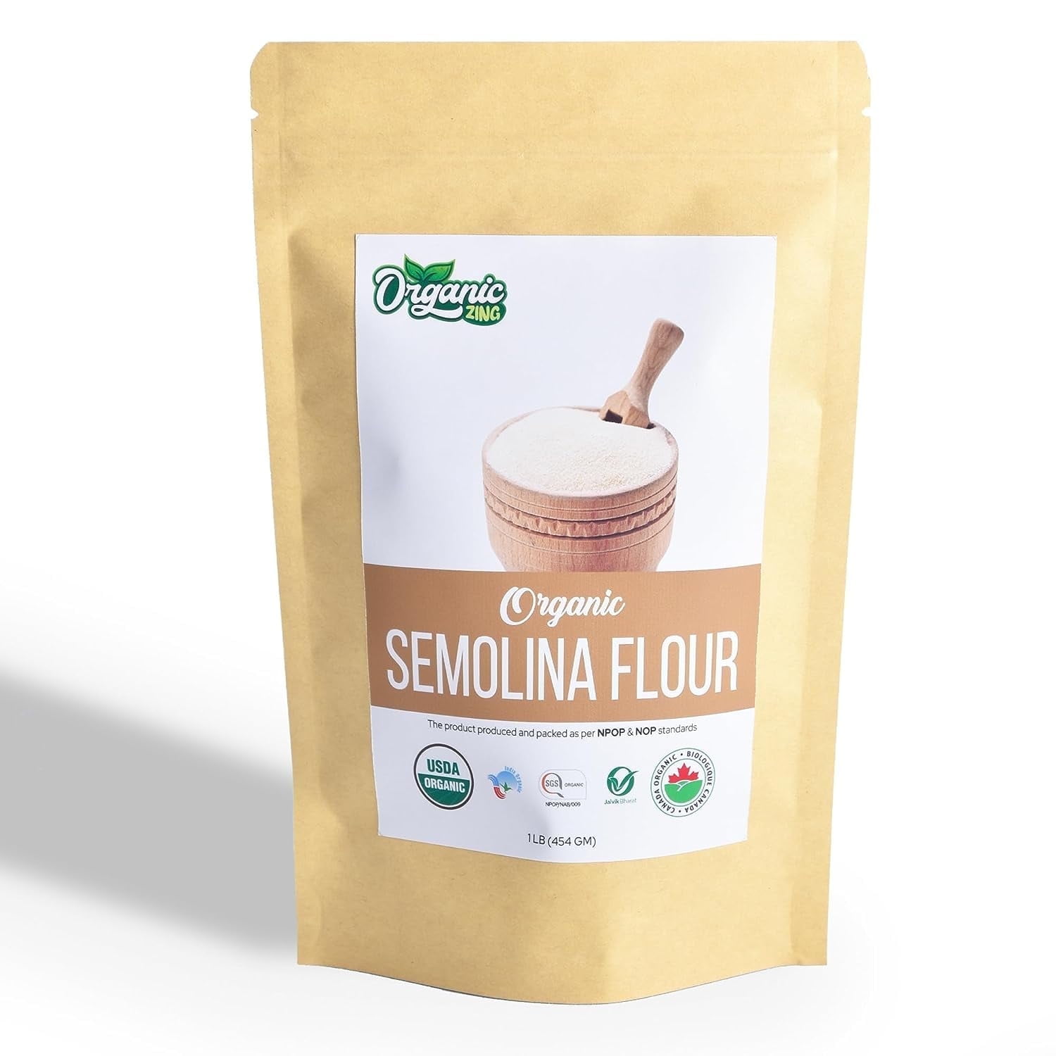 ORGANIC ZING Semolina | Pure & Organic | Rava Powder Organic | Rich in ...