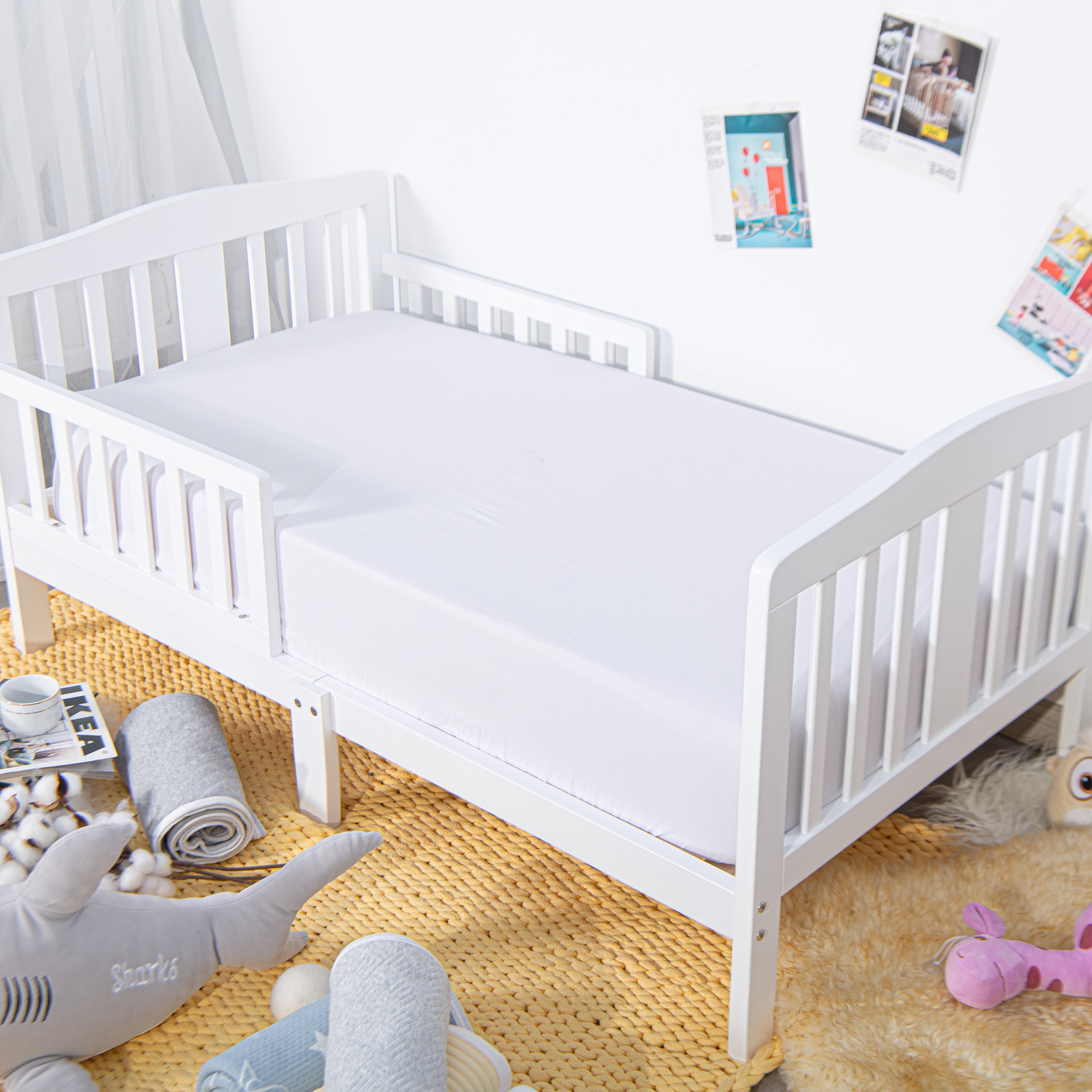 2 Pack Microfiber Easy Care Fitted Crib Sheet, Ultra Soft and Cozy ...