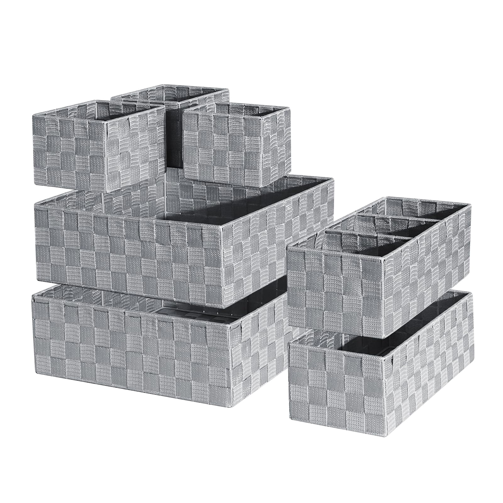 ORGMASTER Drawer Organizer, Cube Baskets for Storage Shelves, Handmade ...