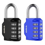 4-Digit Combination Lock, Outdoor Waterproof, Resettable for Gym ...