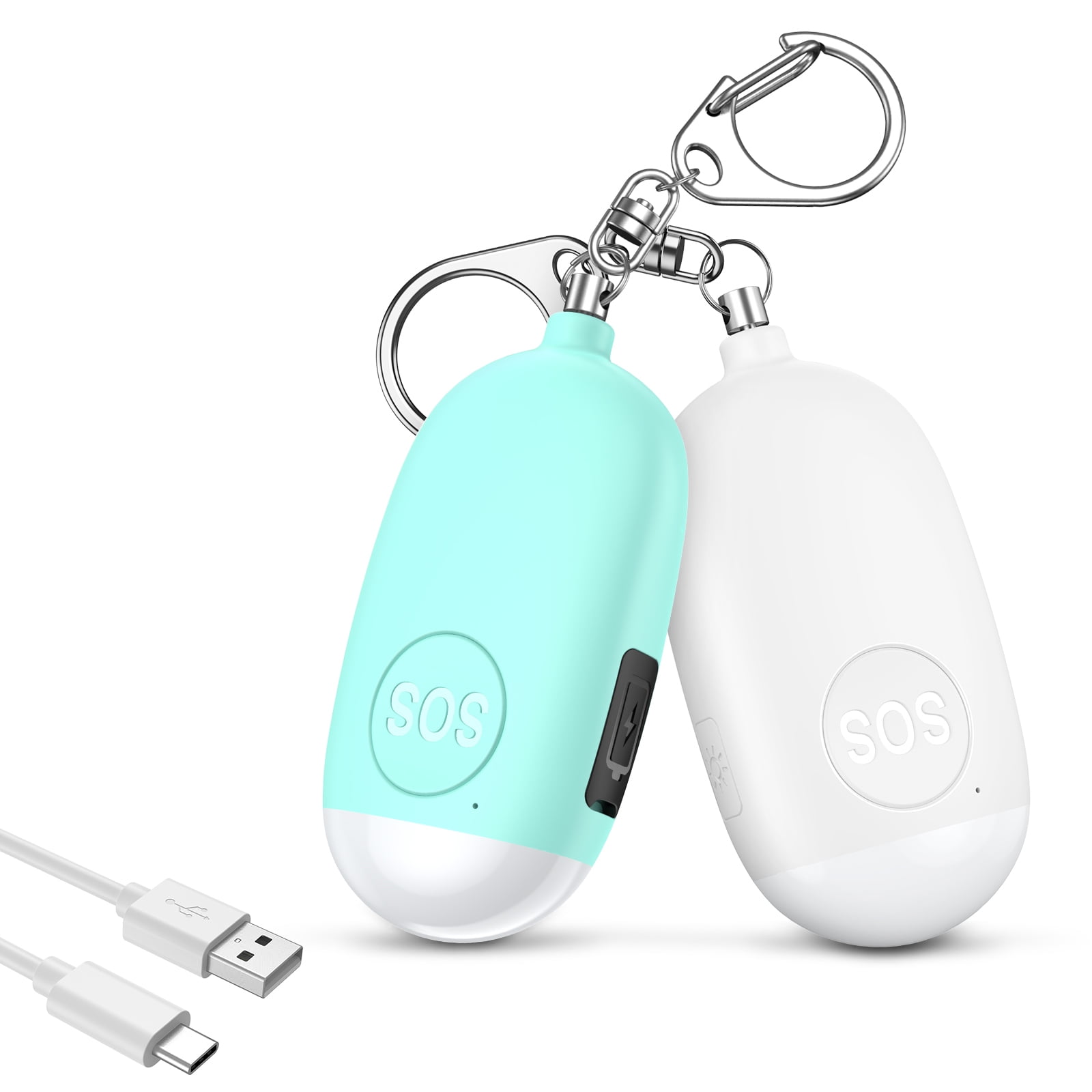 ORIA 2pcs Personal Alarm Siren 130dB Safesound Personal Alarms for ...