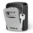 ORIA 4 Digit Combination Portable Key Storage Lock Box, 5 Keys Capacity ...