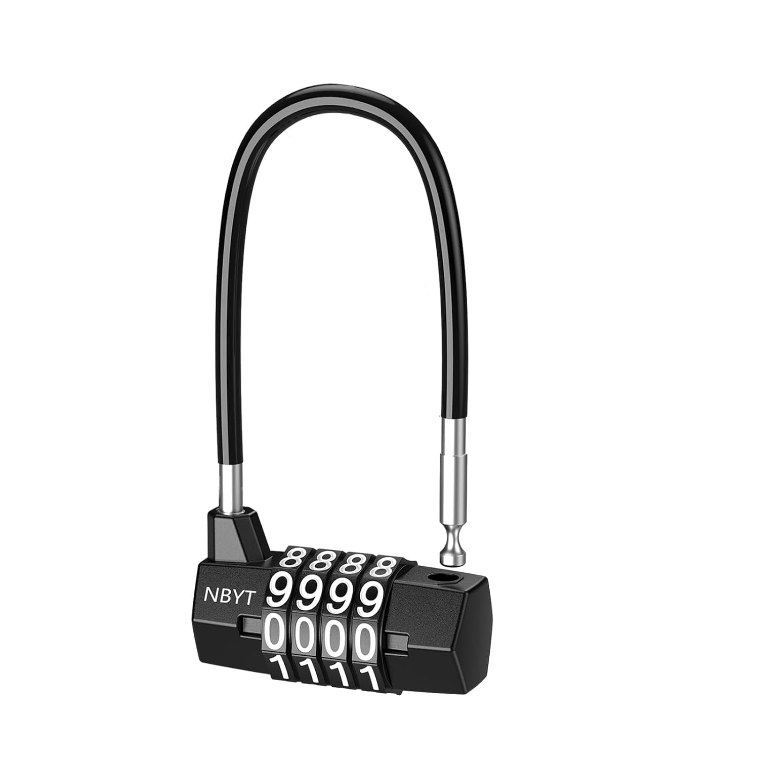 ORIA Cable Locks with Combination 4 Digit Combination Padlock Long ...
